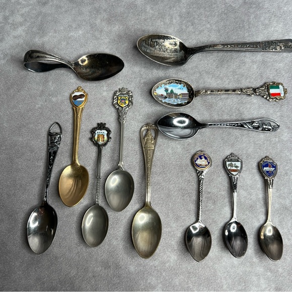 Vintage | Dining | Vtg Souvenir Spoon Lot Of 2 Collector Spoons Usa ...